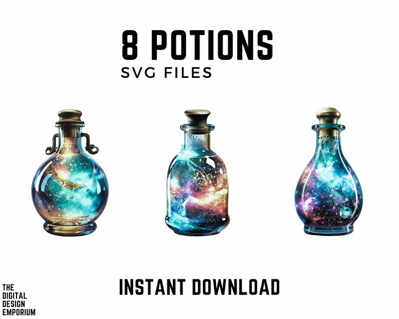 Realistic Potions (dark Theme) SVG Images for Commercial Use, No ...
