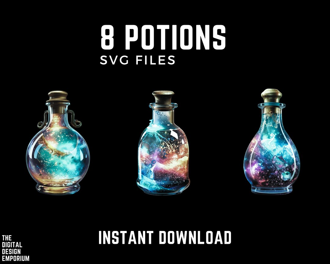 Realistic Potions (dark Theme) SVG Images for Commercial Use, No ...