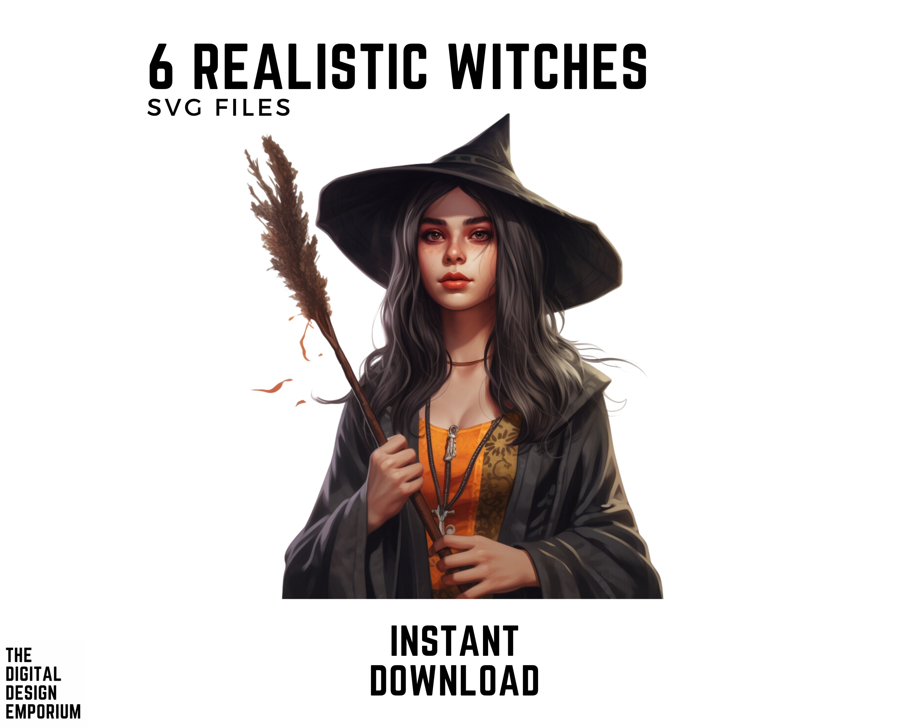Realistic Witches PNG Images for Commercial Use No - Etsy