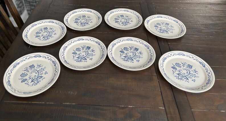 Vintage Corelle by Corning Blue Floral Salad Plates - Etsy