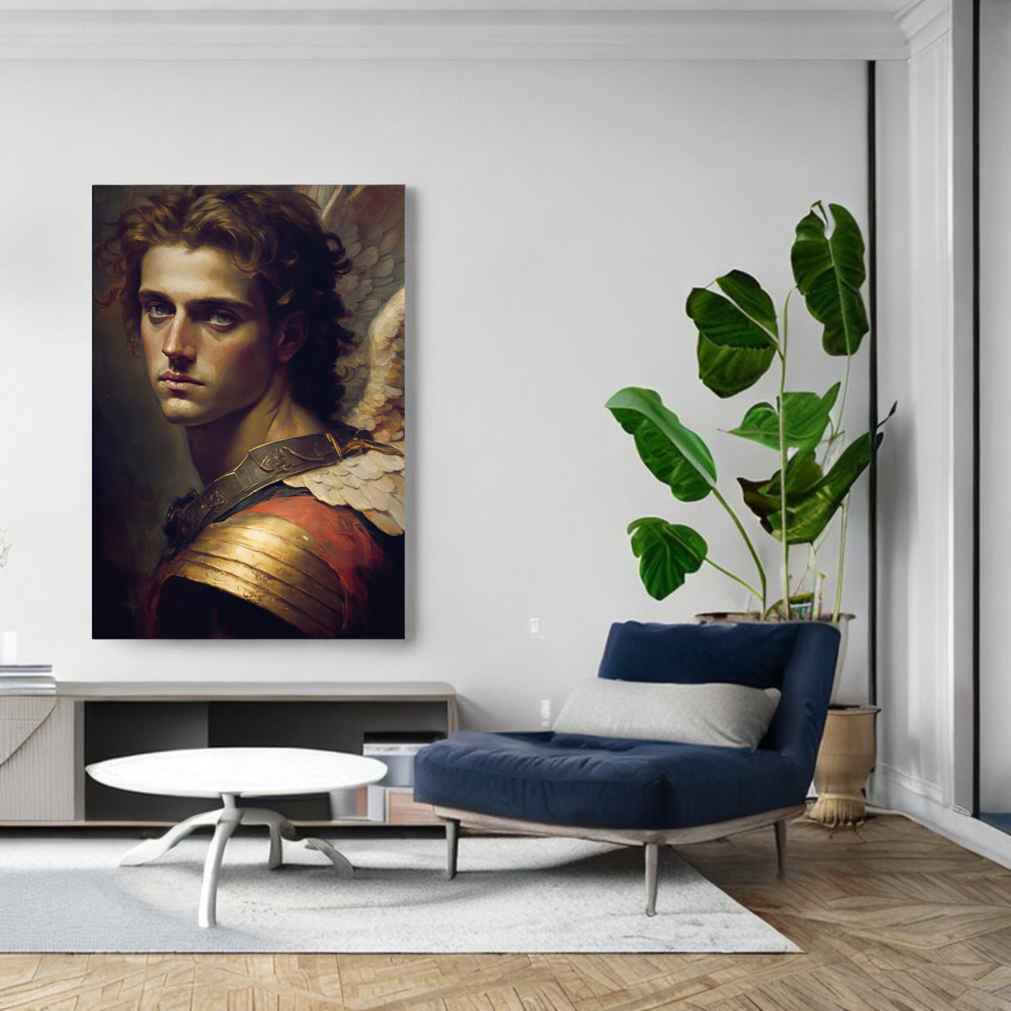 Archangel Michael, St Michael Canvas, Christian Art Work, Archangel ...