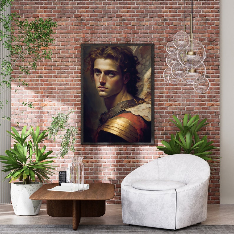 Archangel Michael St Michael Print, Christian Art Work, Catholic ...