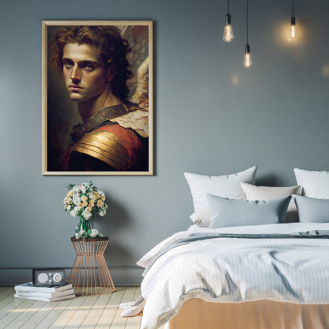 Archangel Michael St Michael Print, Christian Art Work, Catholic ...