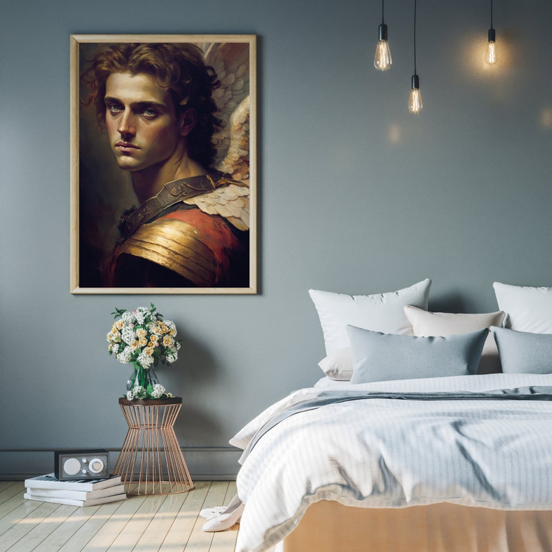 Archangel Michael St Michael Print, Christian Art Work, Catholic ...