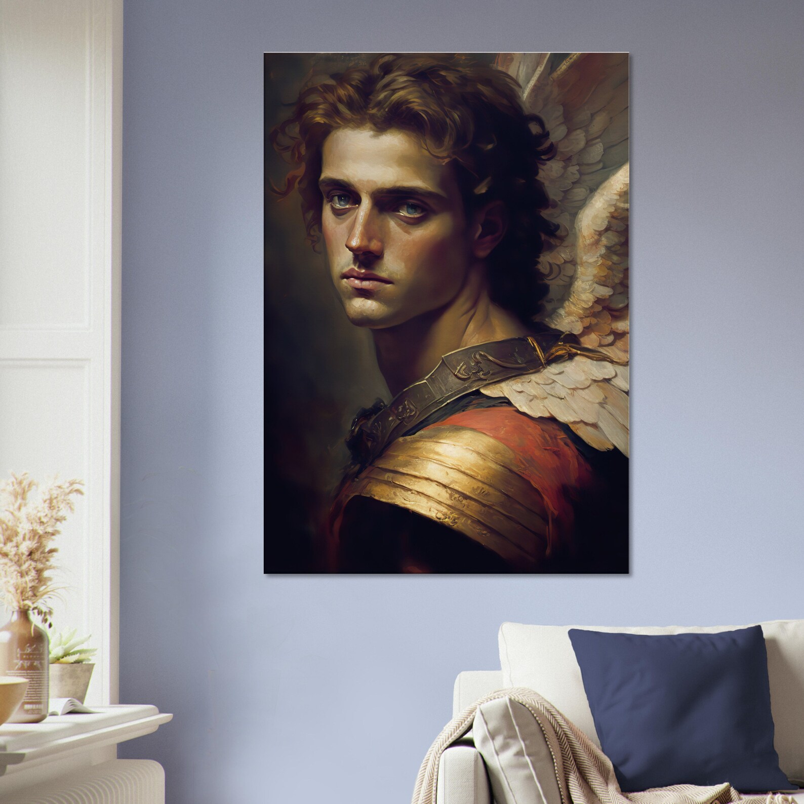 Archangel Michael, St Michael Canvas, Christian Art Work, Archangel ...