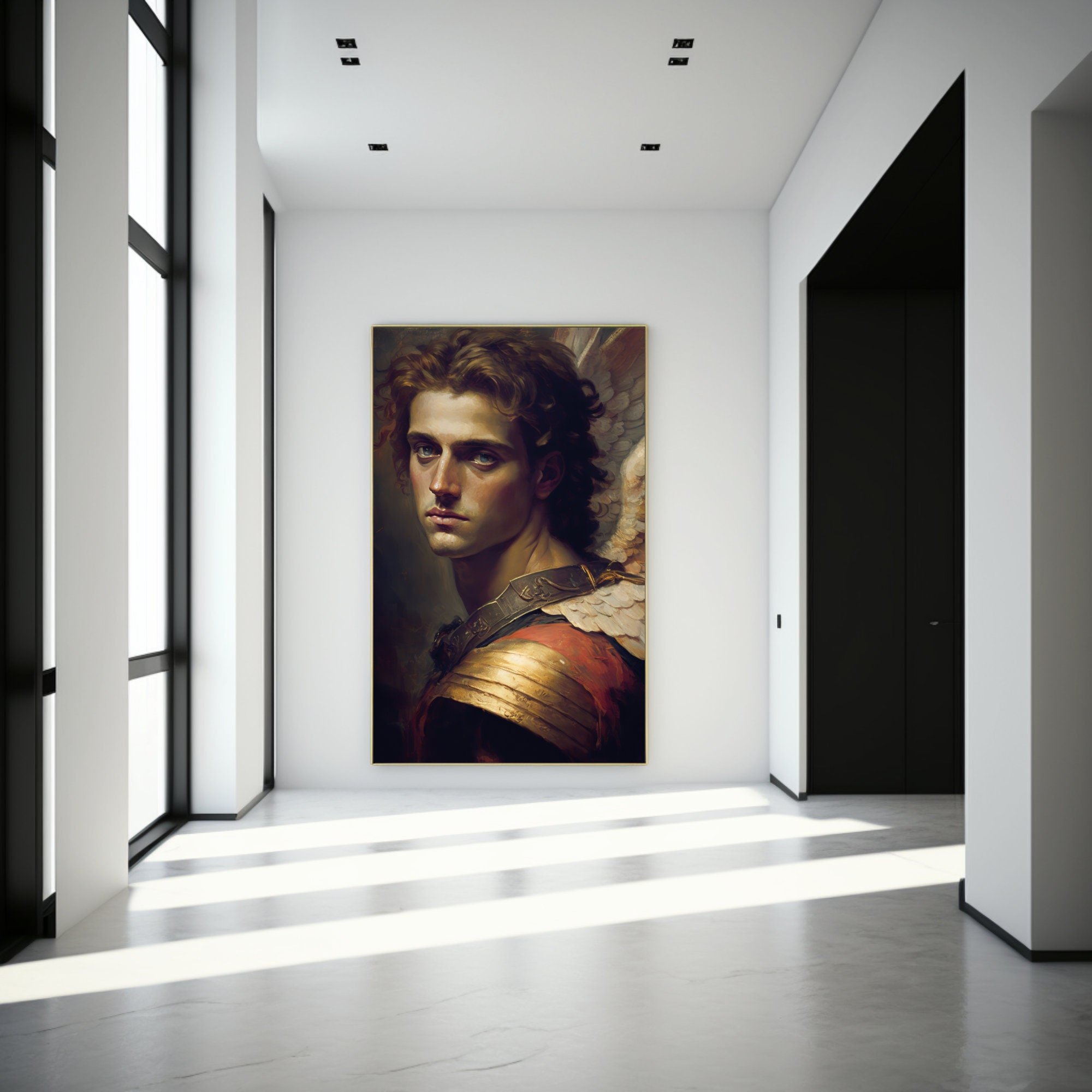 Archangel Michael St Michael Print, Christian Art Work, Catholic ...