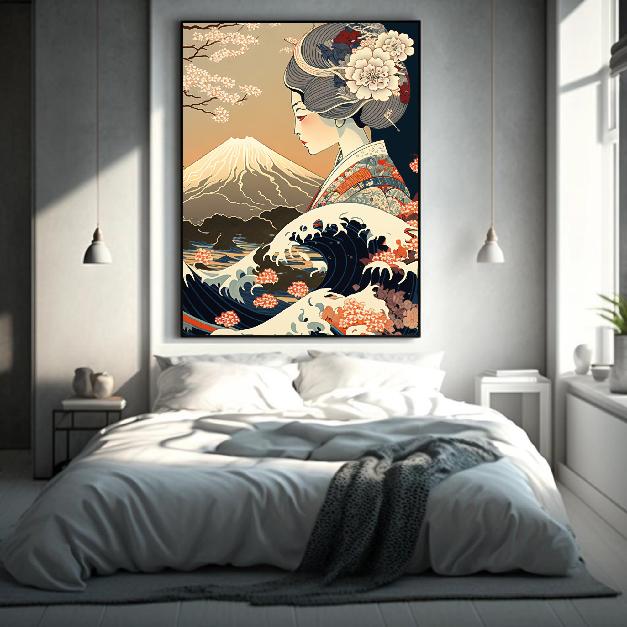 UKIYOE PRINT, Hokusai Print the Great Wave Print Great Wave Poster ...