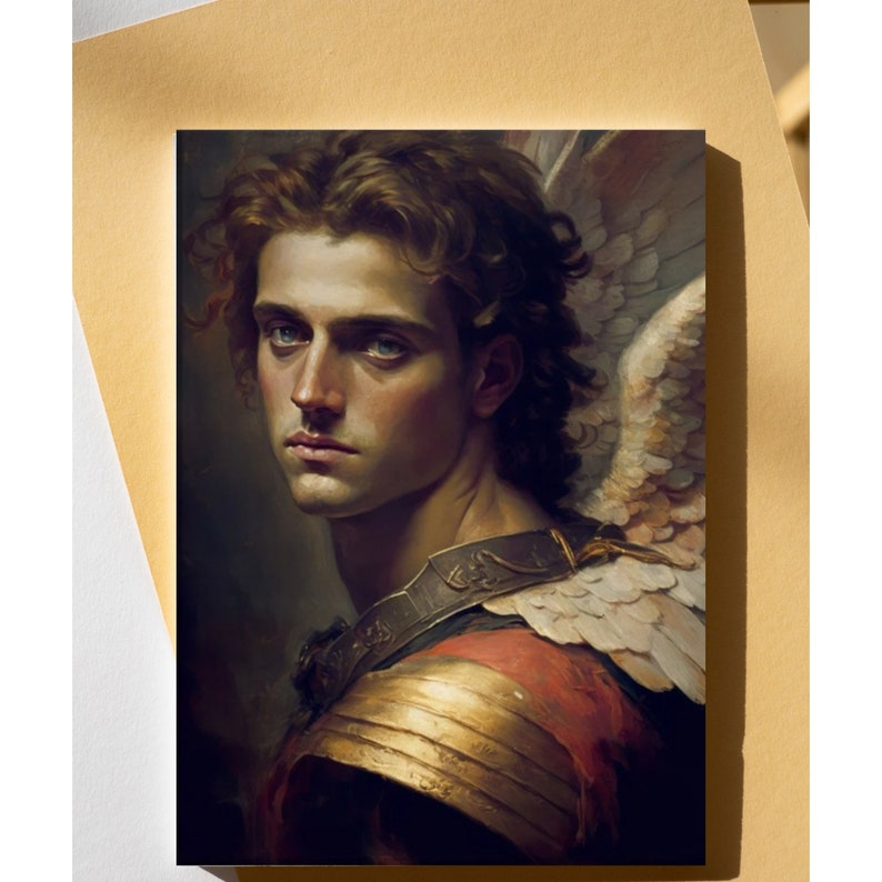 Archangel Michael Divine Guardian Sankt Michael 8 Inches X 10 Inches ...