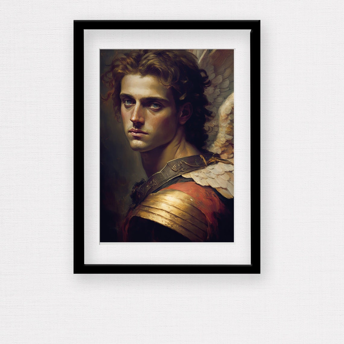 Archangel Michael St Michael Print, Christian Art Work, Catholic ...