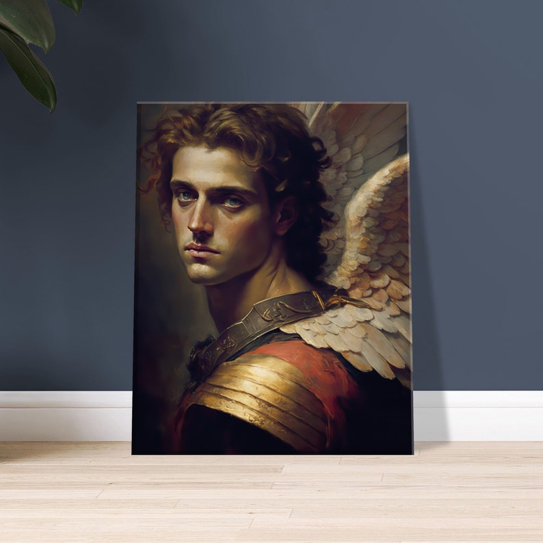 Archangel Michael Divine Guardian Sankt Michael 8 Inches X 10 Inches ...