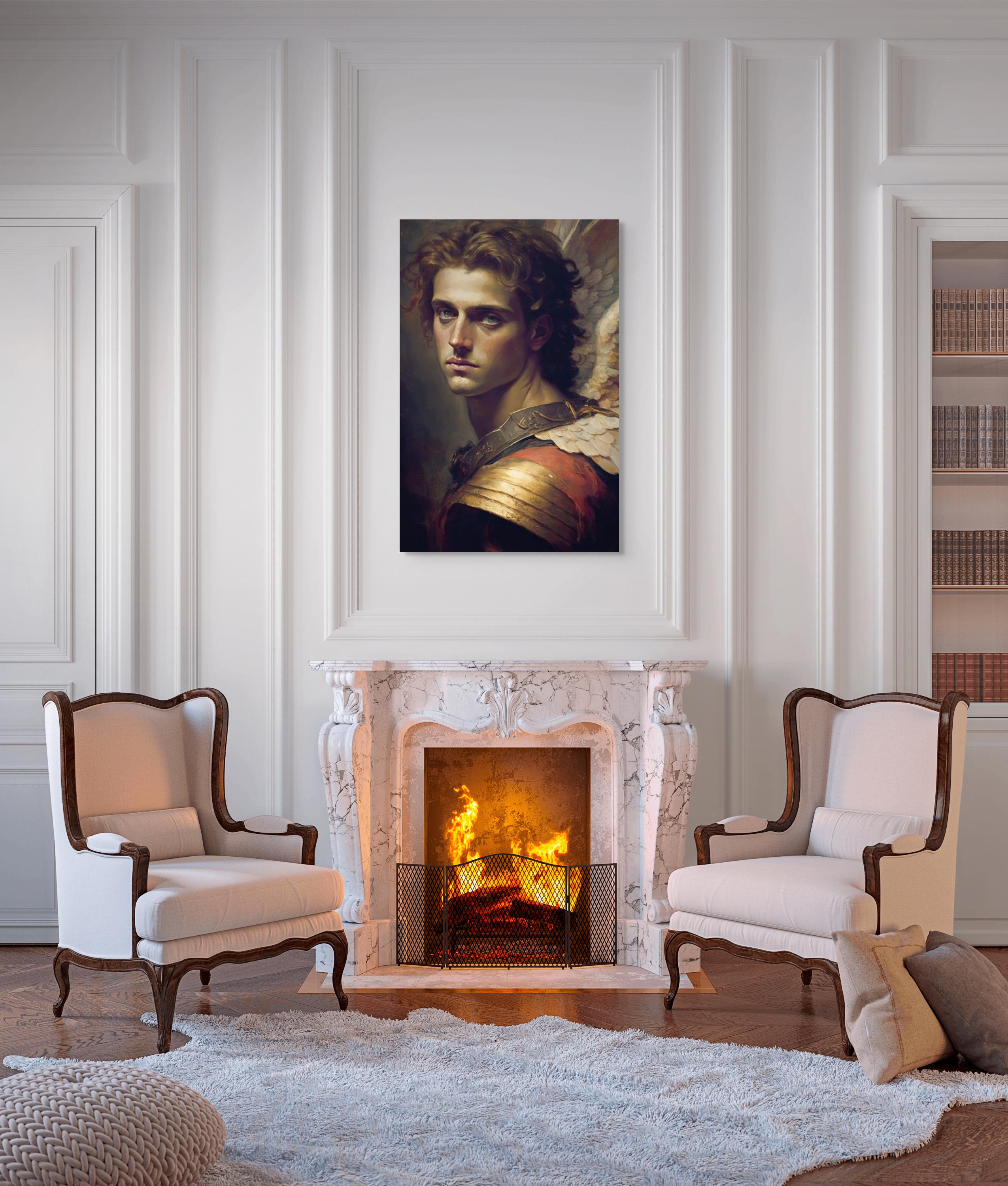 Archangel Michael, St Michael Canvas, Christian Art Work, Archangel ...