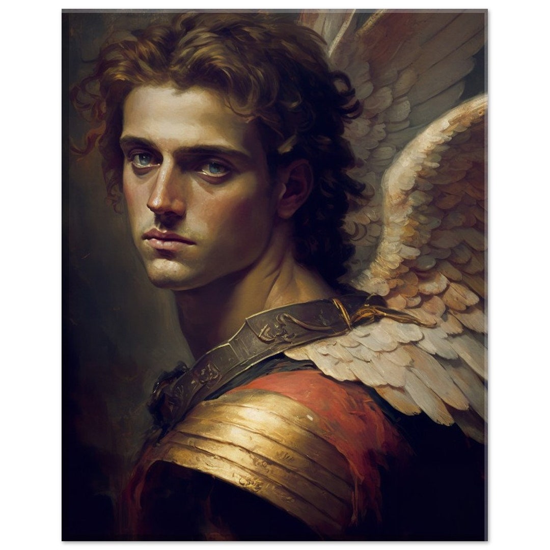 Archangel Michael Divine Guardian Sankt Michael 8 Inches X 10 Inches ...