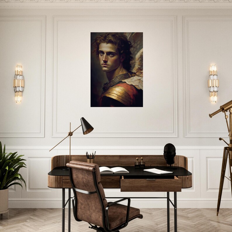 Archangel Michael, St Michael Canvas, Christian Art Work, Archangel ...