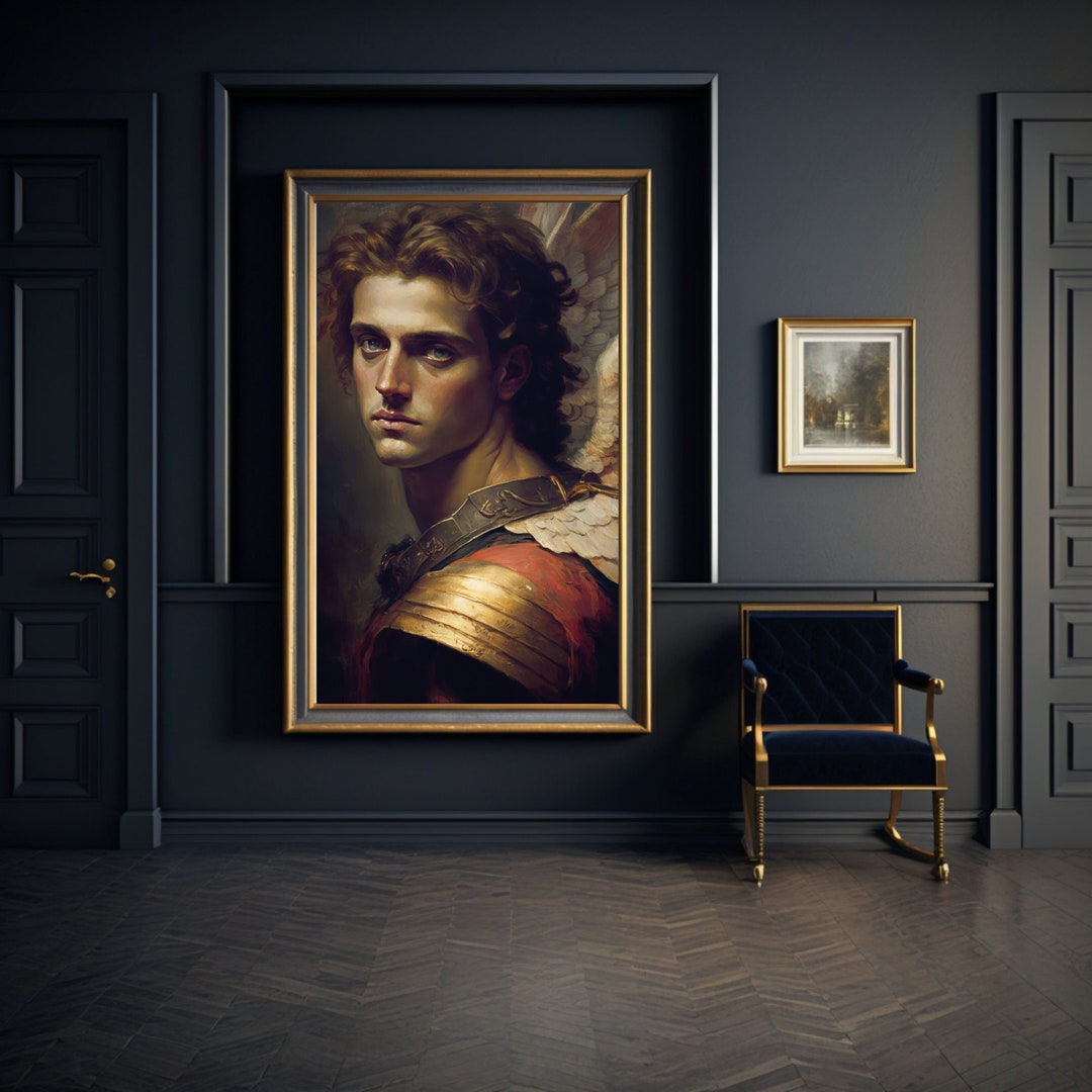 Archangel Michael St Michael Print, Christian Art Work, Catholic ...