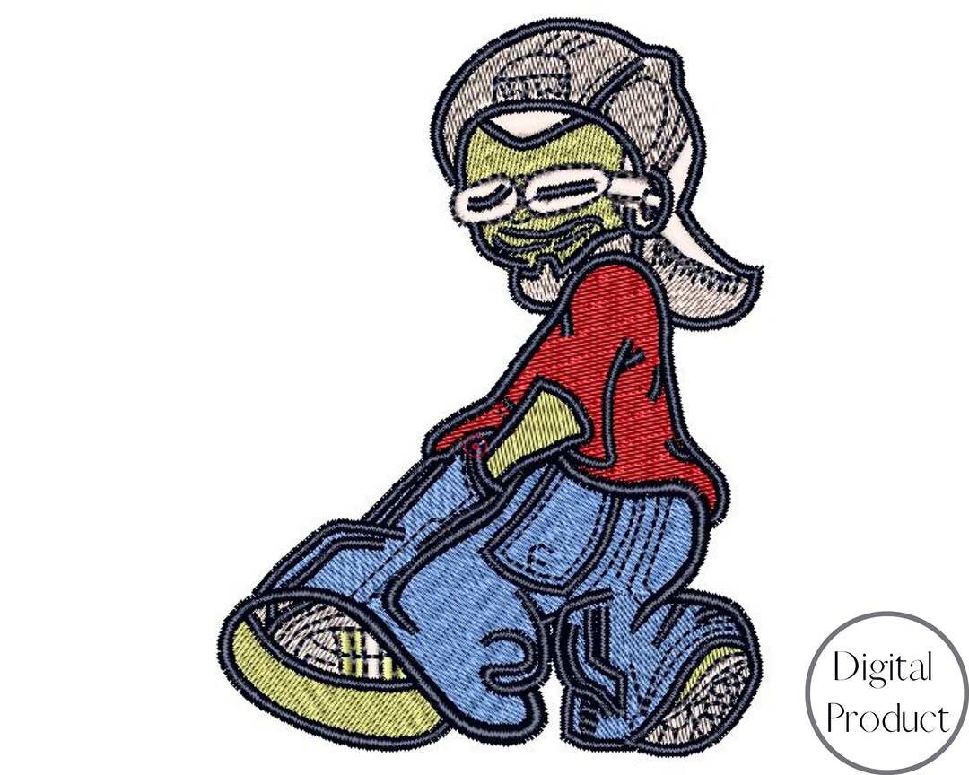 Colorful Urban Street Style Machine Embroidery Design, Funky Style ...