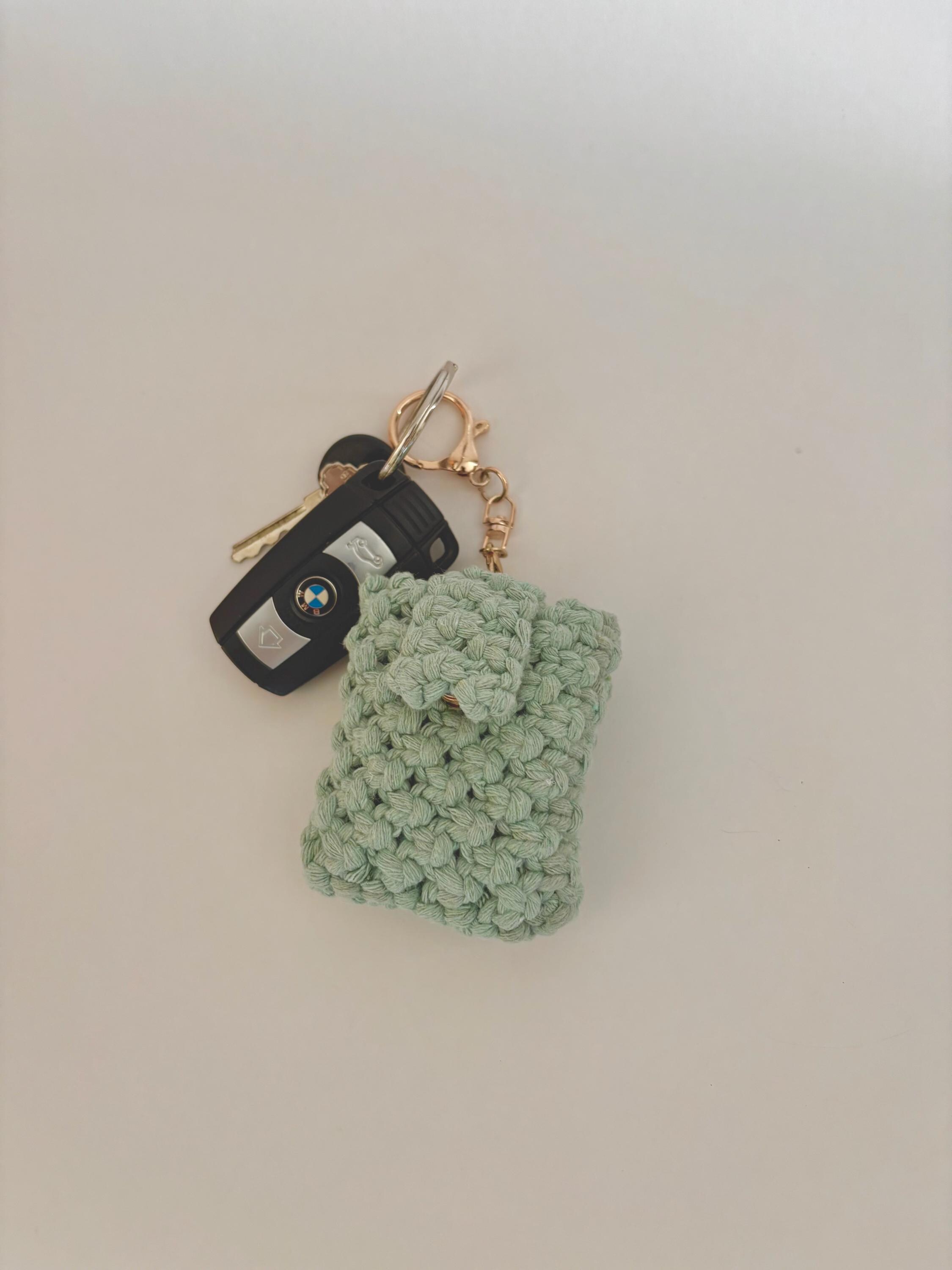 Macrame Mini Bag/porch Keychain Step by Step for Beginners PDF File Beginners Friendly Macrame ...