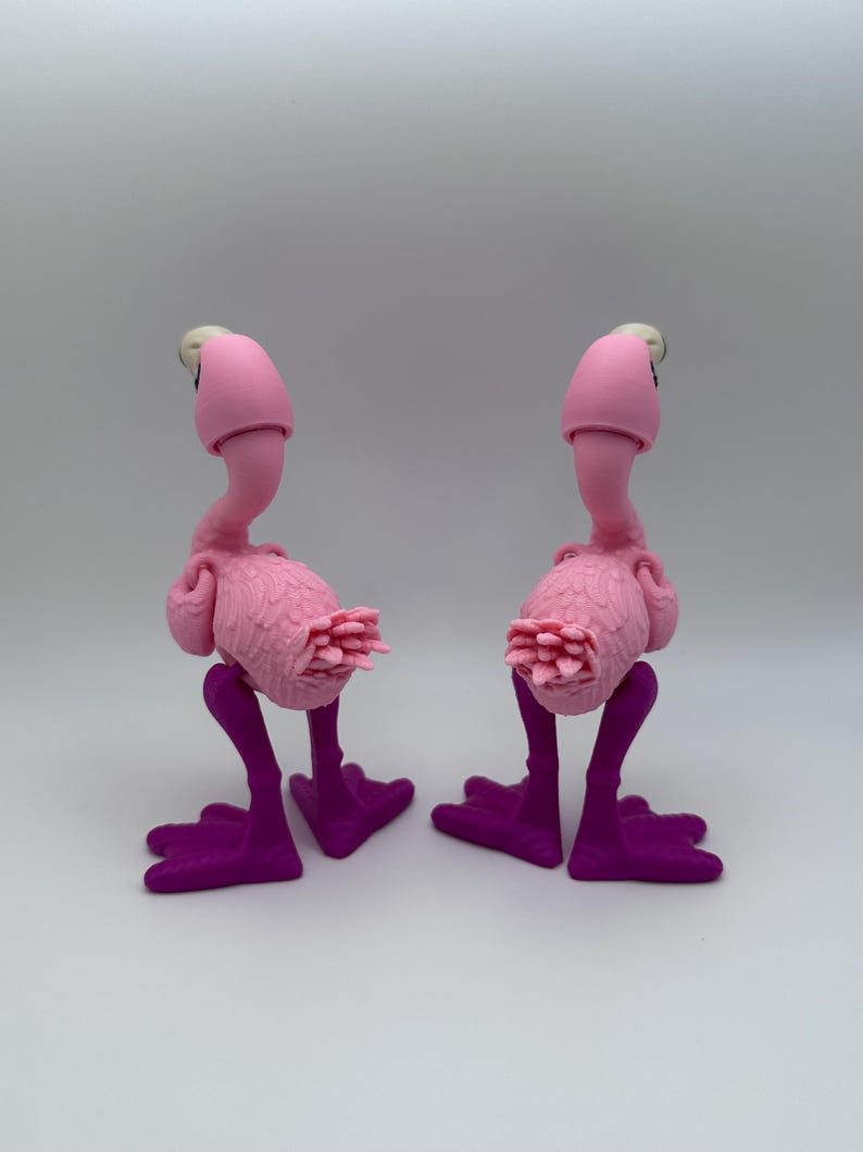 Pink Flamingo Fidget: 3D Printed Articulated Desk Decor - Etsy