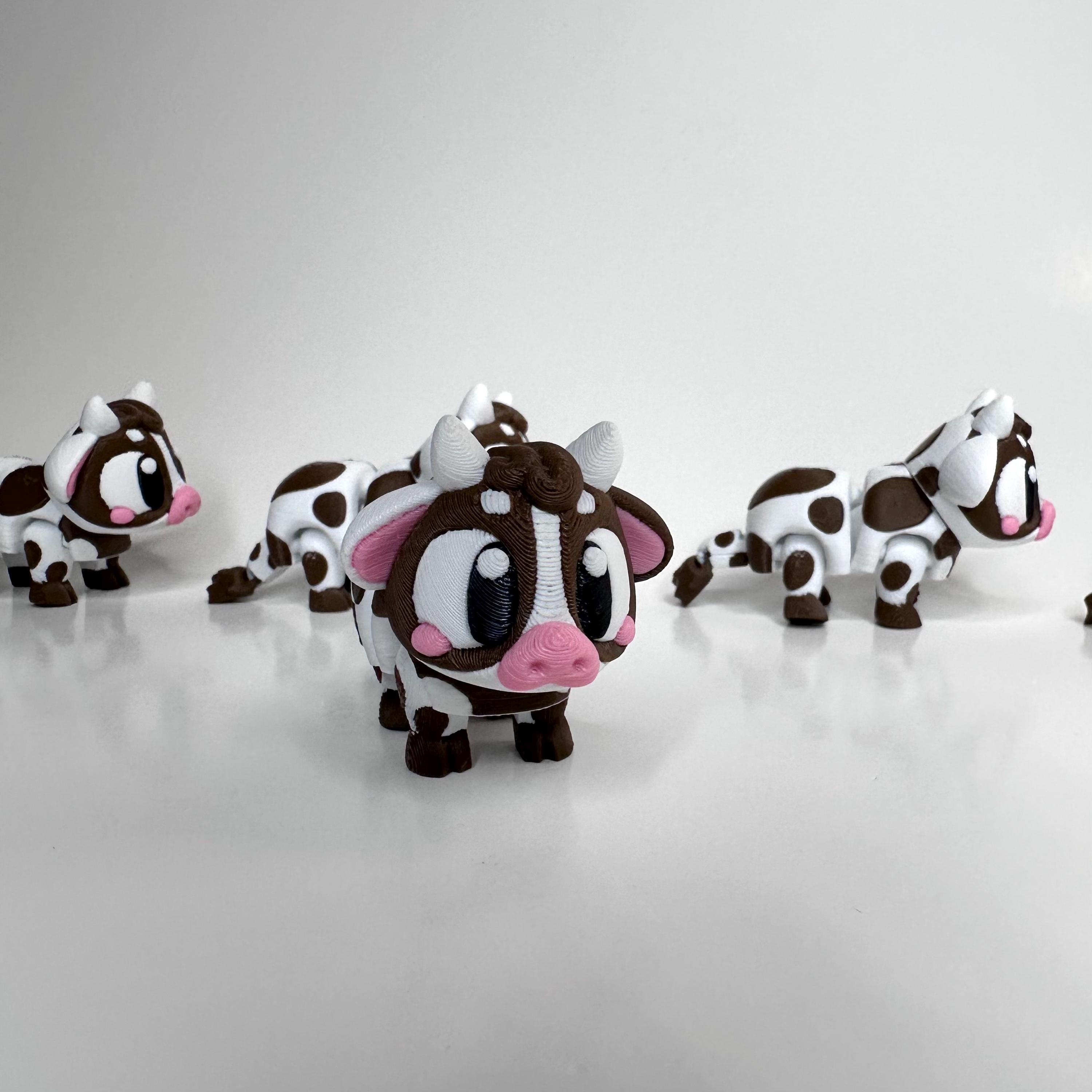 Cows - 3D Printed Fidget Figurine Pack - Etsy