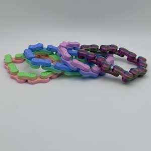 Set of 3 Bicycle Chain Fidgets - Mystery Colors - 3D Printed - Etsy