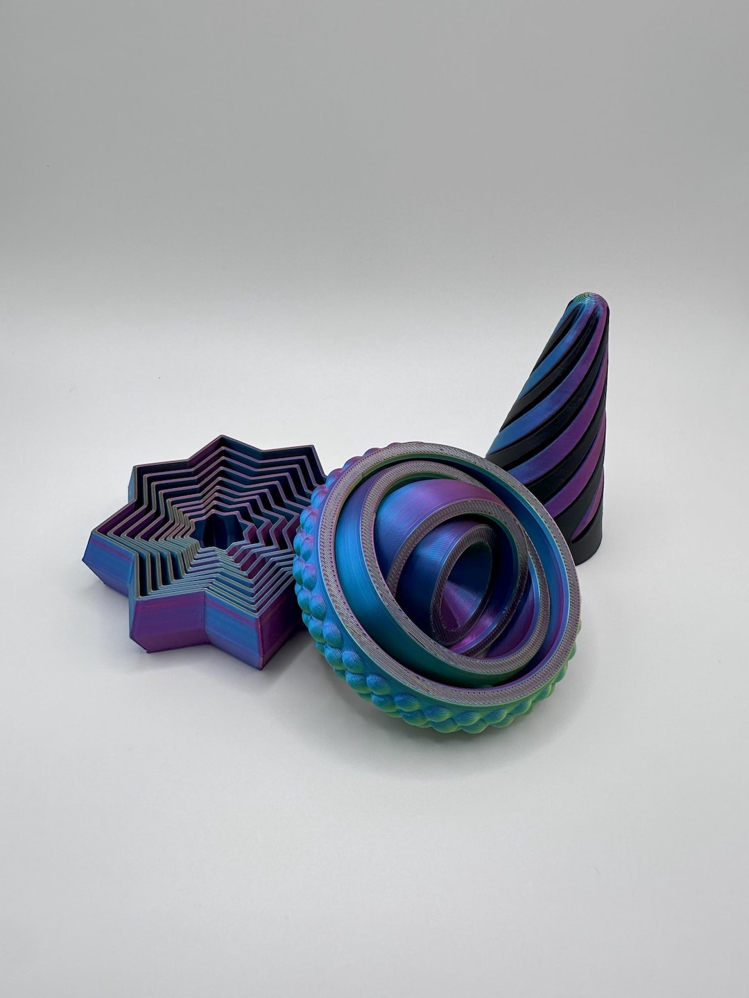 3D Printed Fidgets - Set of 3 - Etsy