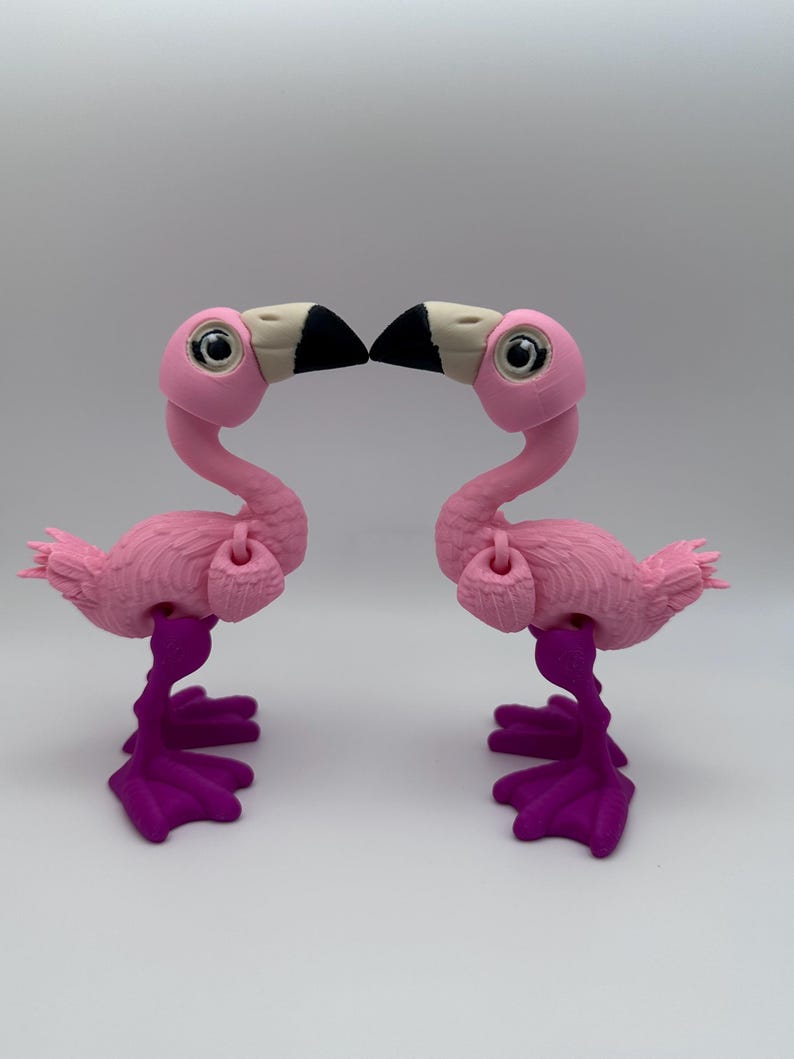 Pink Flamingo Fidget: 3D Printed Articulated Desk Decor - Etsy