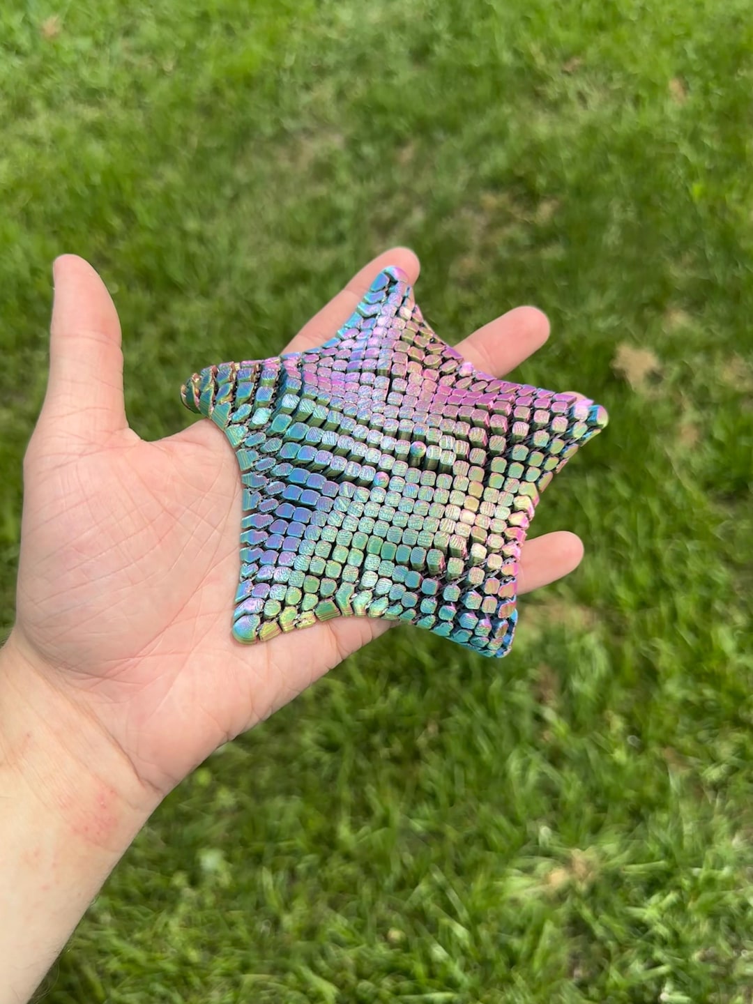 3D Printed Flexi Starfish Fidget – Articulated Sea-star Desk Pet ...