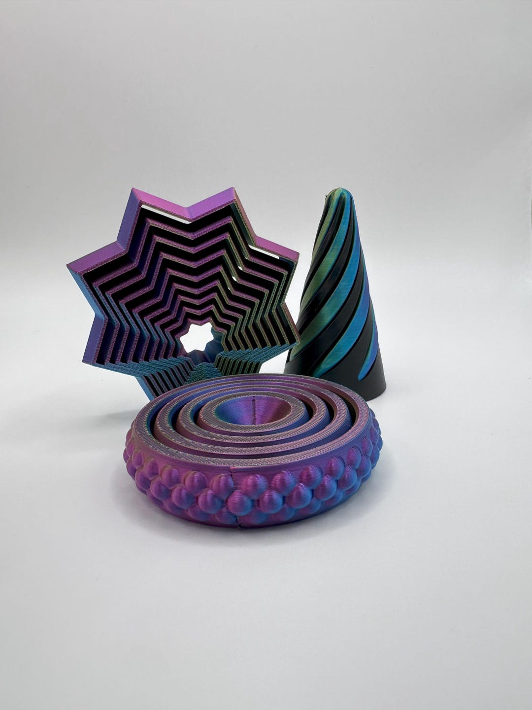 3D Printed Fidgets - Set of 3 - Etsy