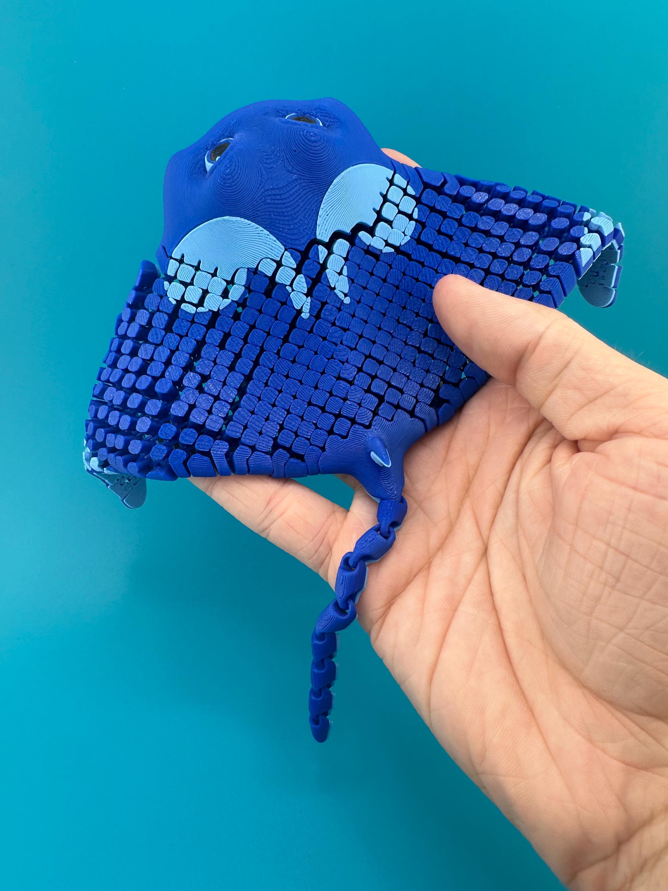 Articulated Stingray Fidget Toy – Viral Ocean Fidget | Flexi Sea Animal ...