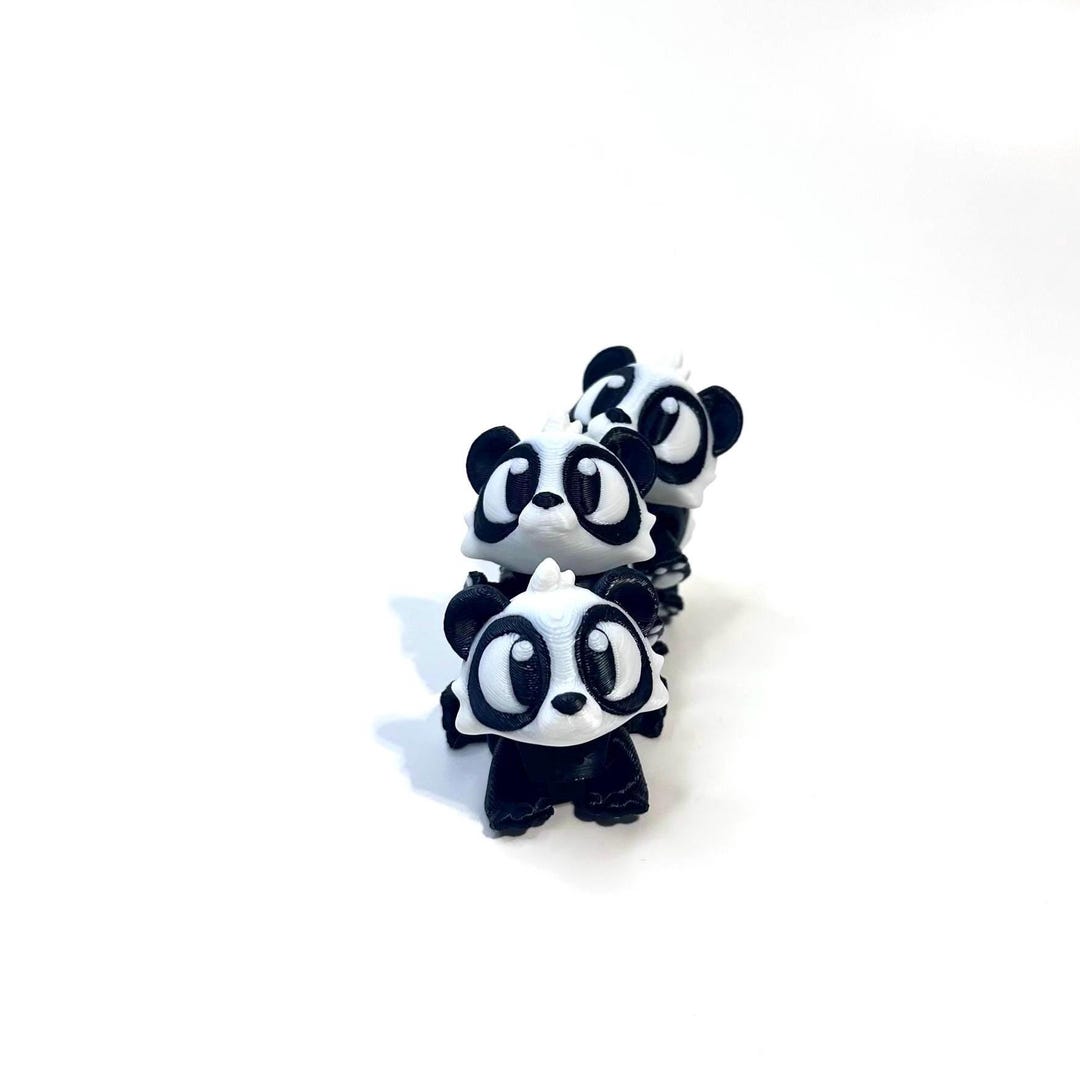 Pandas - 3D Printed Fidget Figurine Pack - Etsy
