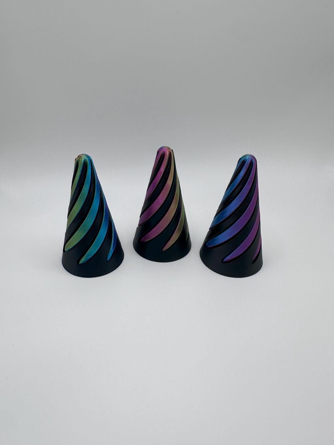 Metallic Rainbow Fidget Cone Set - Etsy