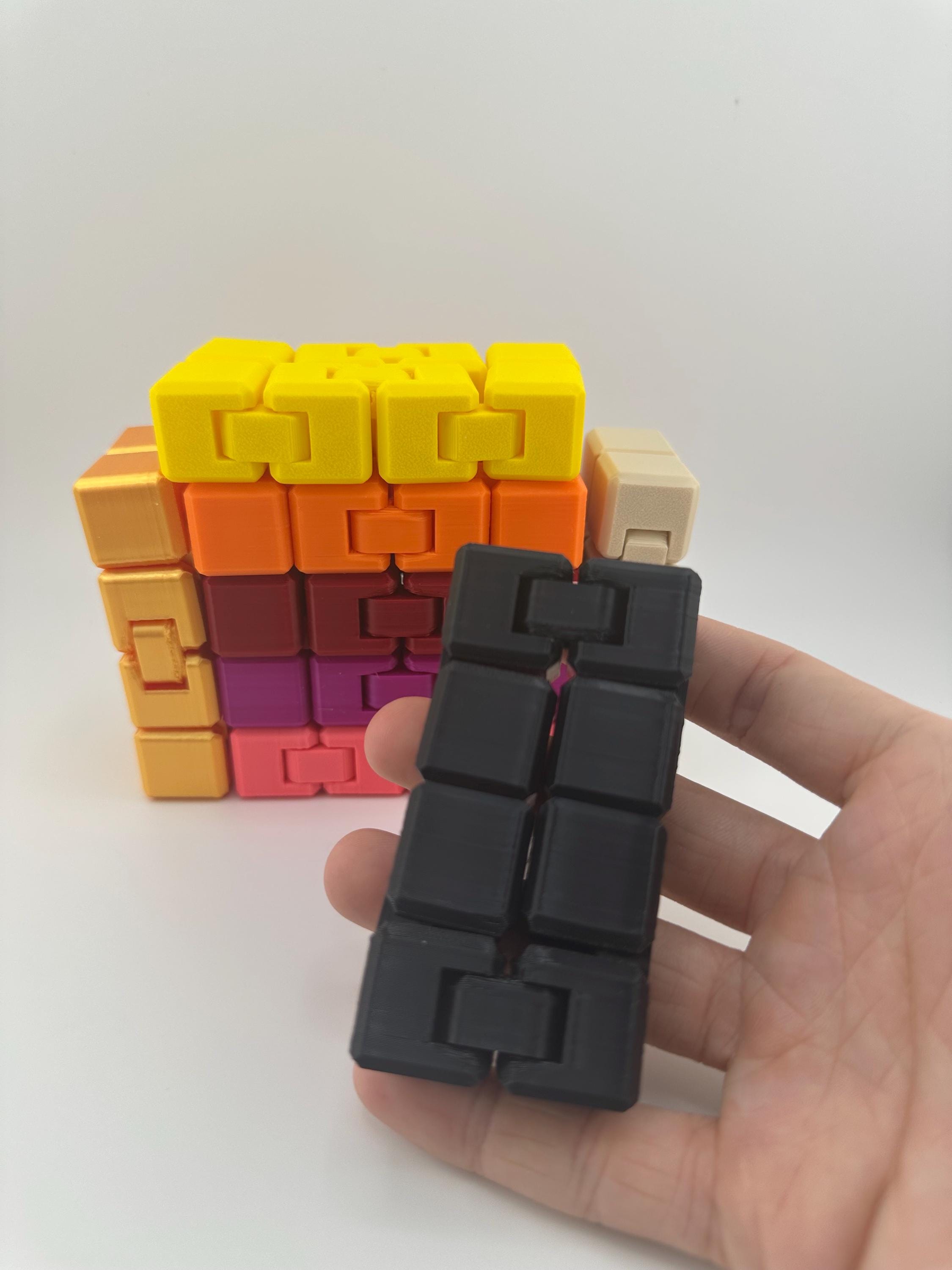 Infinity Cube Fidget – 3D Printed Stress Toy | Satisfying Flip Fidget ...
