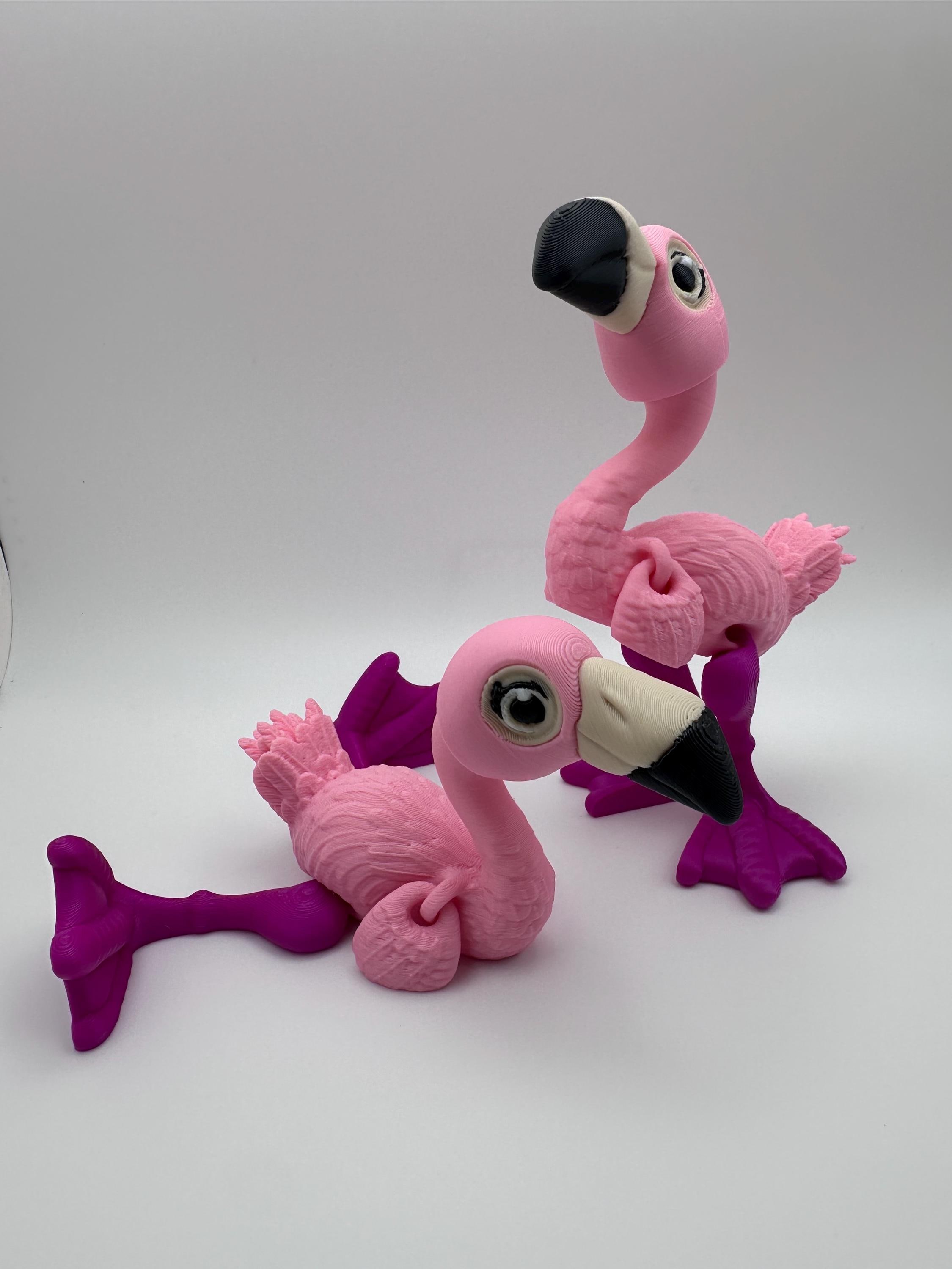 Pink Flamingo Fidget: 3D Printed Articulated Desk Decor - Etsy