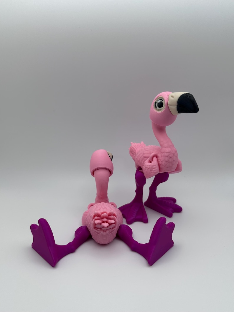 Pink Flamingo Fidget: 3D Printed Articulated Desk Decor - Etsy