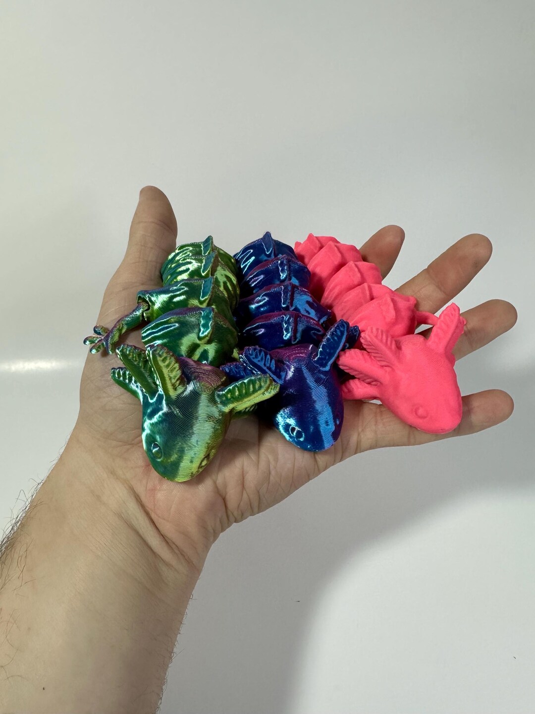 Adorable 3D Printed Axolotl Fidget Toy - Flexible, Fun & Stress Relief ...
