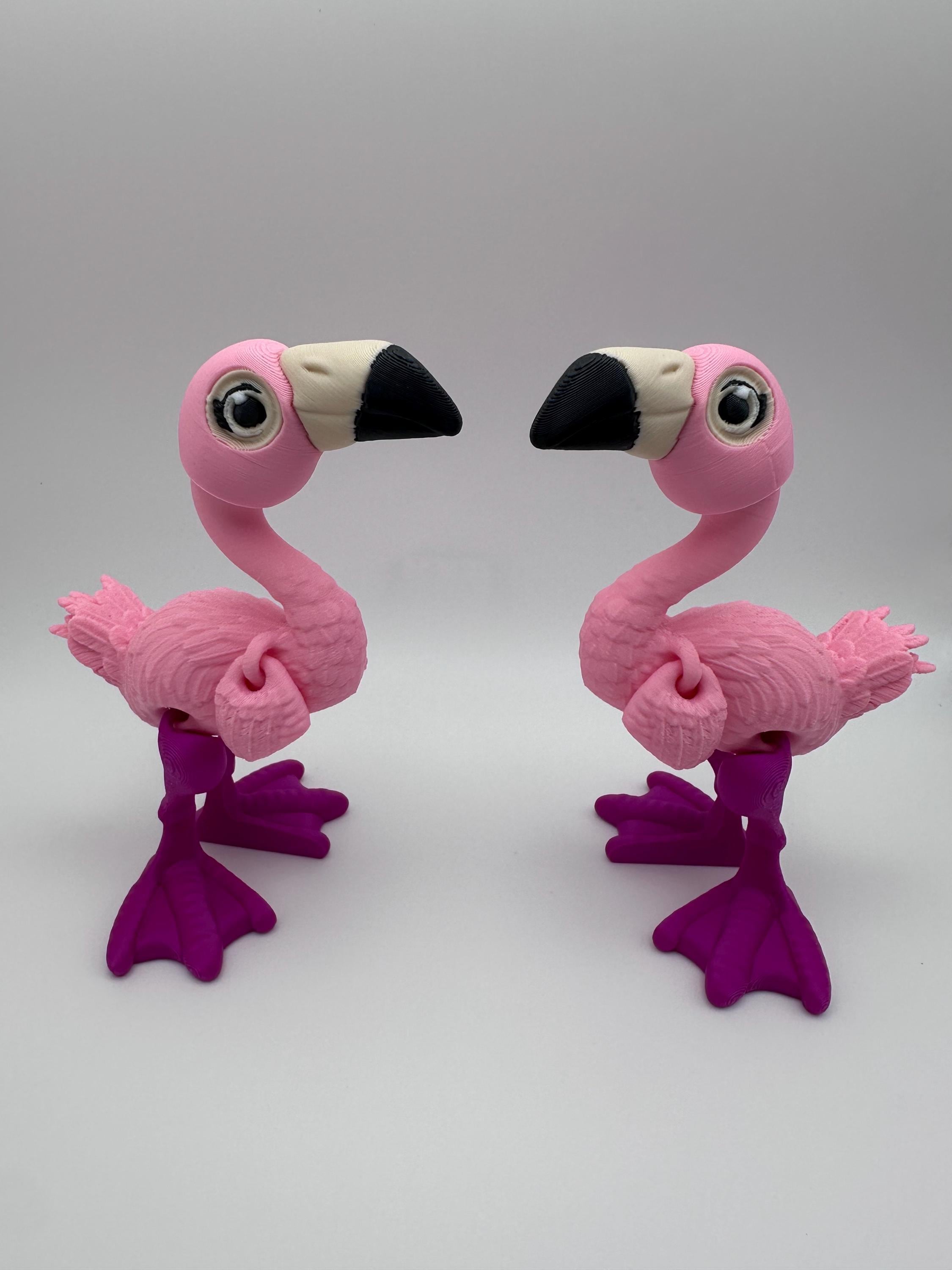 Pink Flamingo Fidget: 3D Printed Articulated Desk Decor - Etsy
