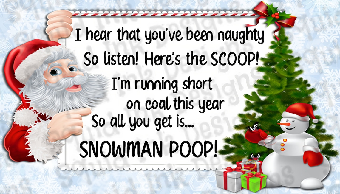 Funny Snowman Poop Poem to Attach to Your Fun Craft! - Etsy