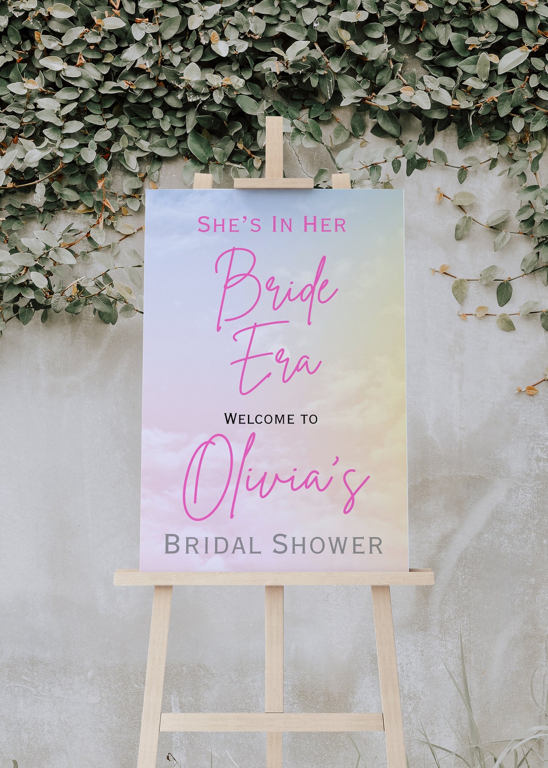 Bride Era Shower Welcome Sign Template, Era Bridal Shower Welcome Sign ...