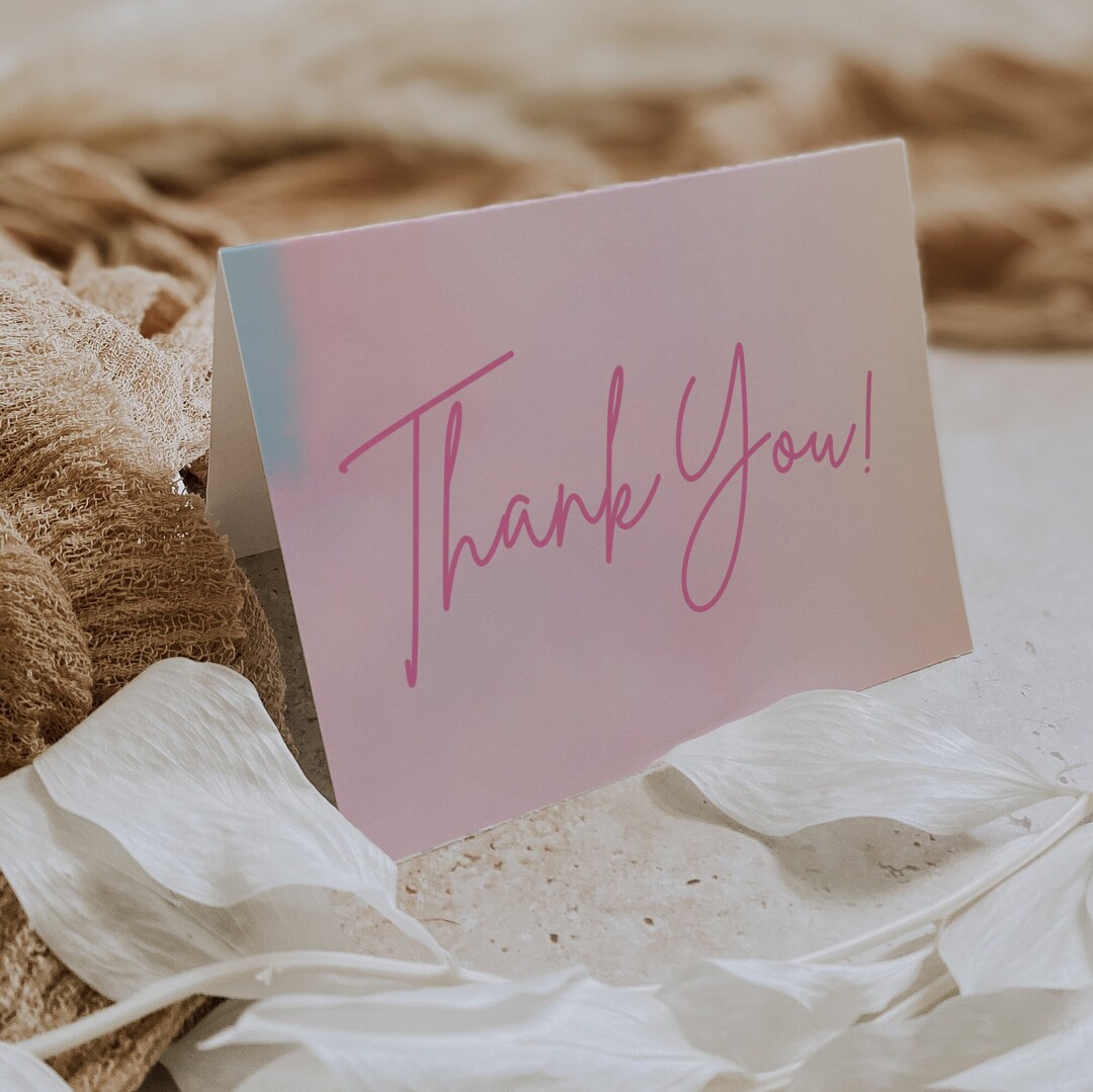 Lover Bridal Shower Thank You Card, Taylor Inspired Bridal Shower, Wedding Shower Thank You Card ...