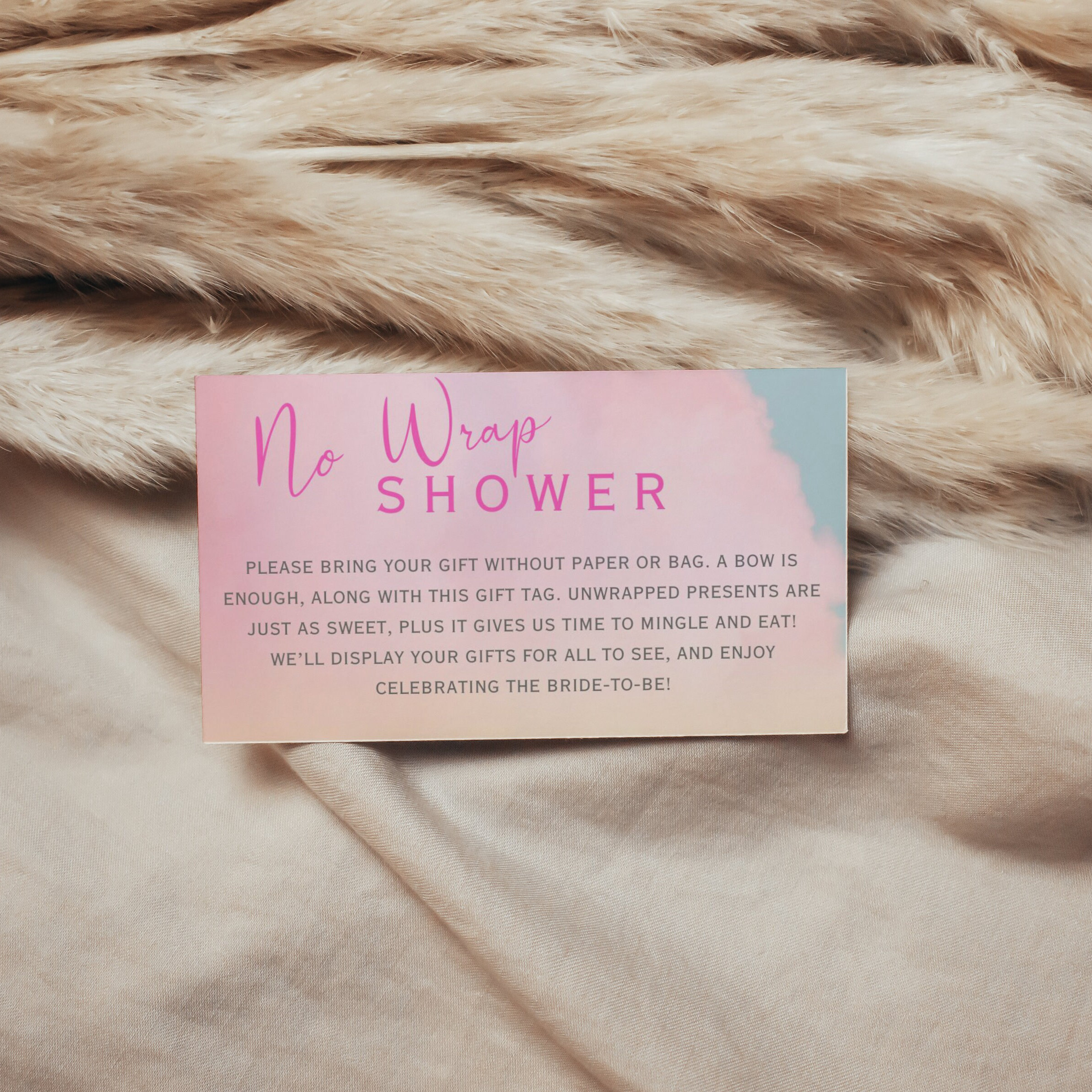 Lover Bridal Shower Cards, Bridal Shower Insert Cards, No Wrap Bridal ...