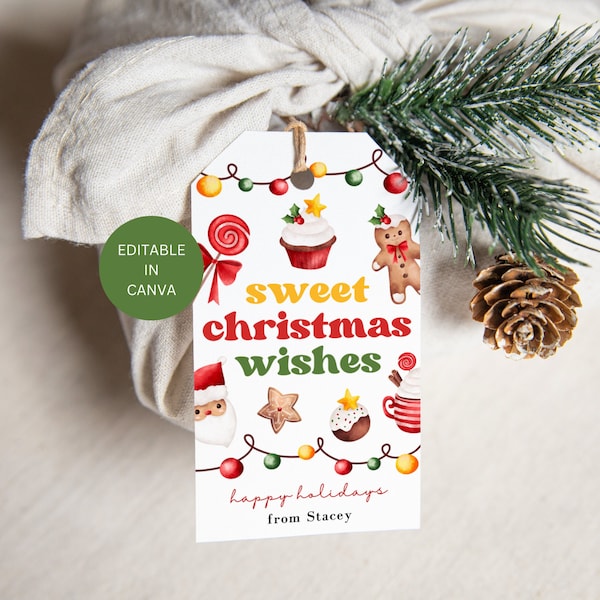 Editable Christmas Tags - Etsy