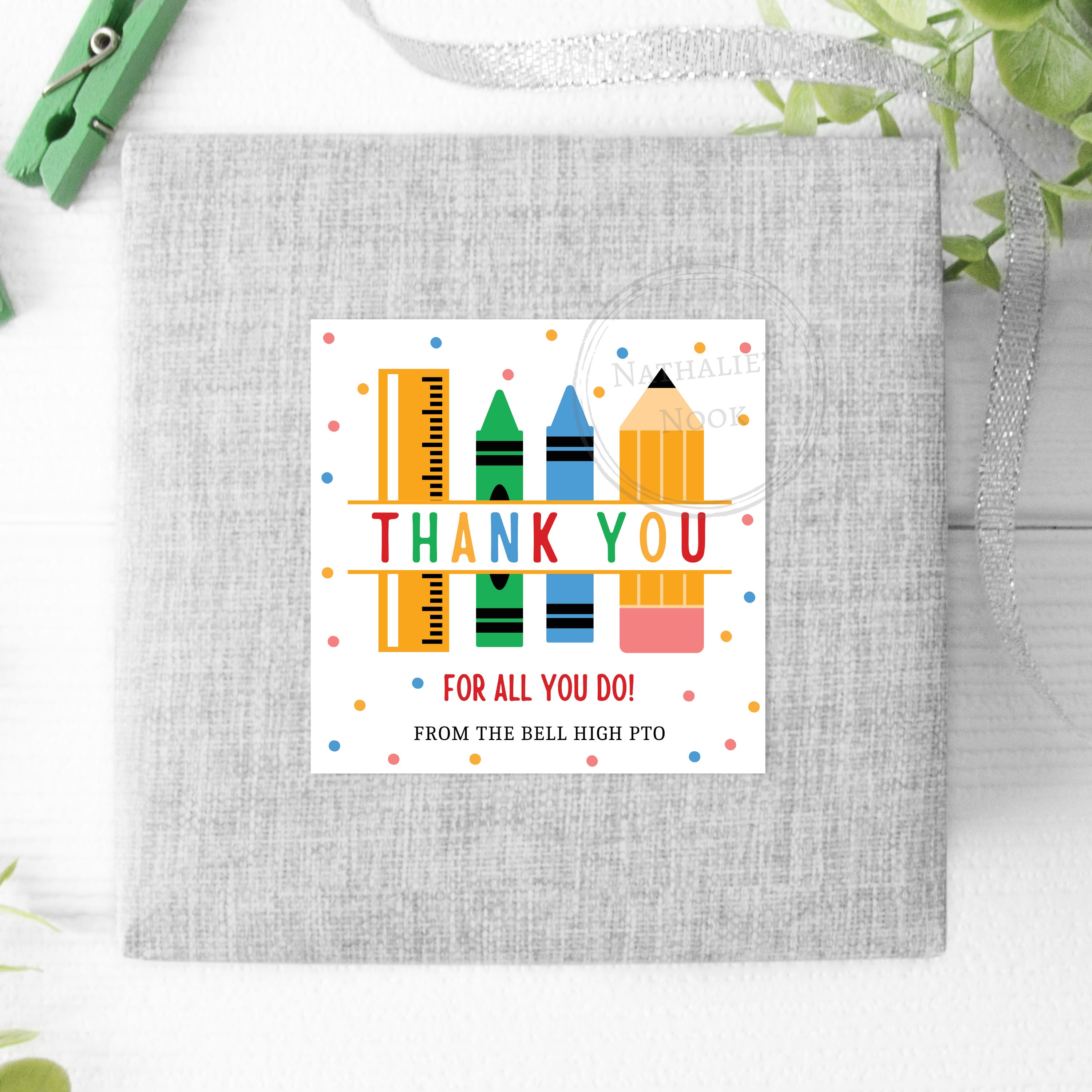 Teacher Week Tag Editable, Printable Teacher Appreciation Cookie Tag ...
