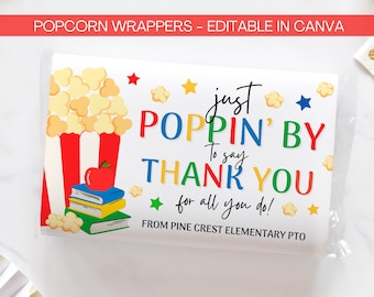 Nurse Appreciation Popcorn Printable - Etsy