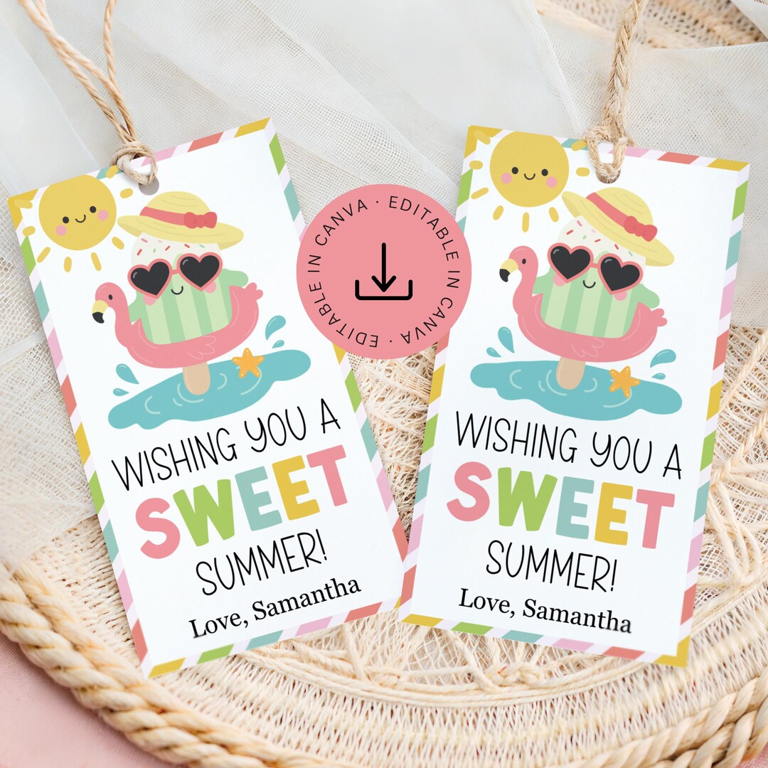 Last Day of School Printable Gift Tag: Sweet Summer Classroom Student ...