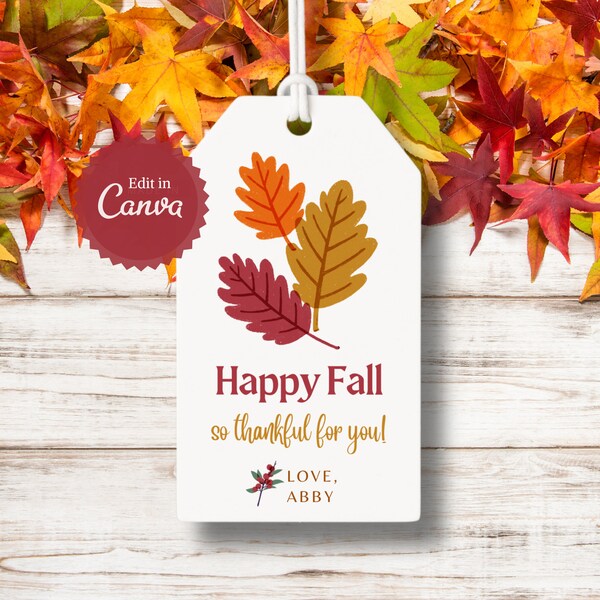 Autumn Tags - Etsy