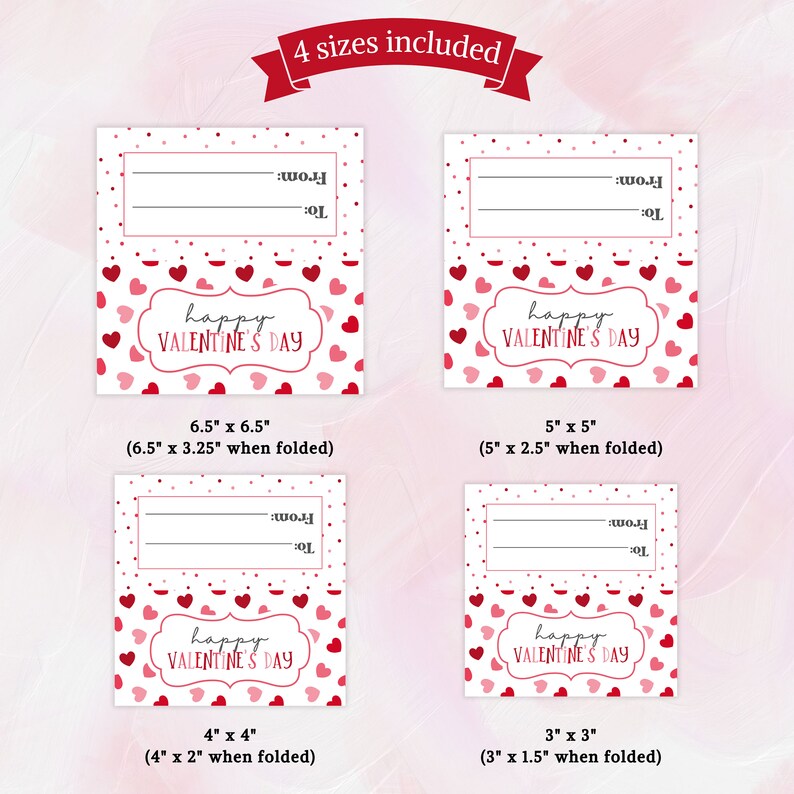 Valentine's Day Toppers Printable, Class Gift Hearts Cookie Treats ...