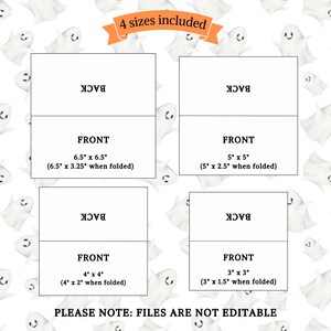 PYO Cookie Bag Toppers Halloween Instructions Printable, Paint Your Own ...