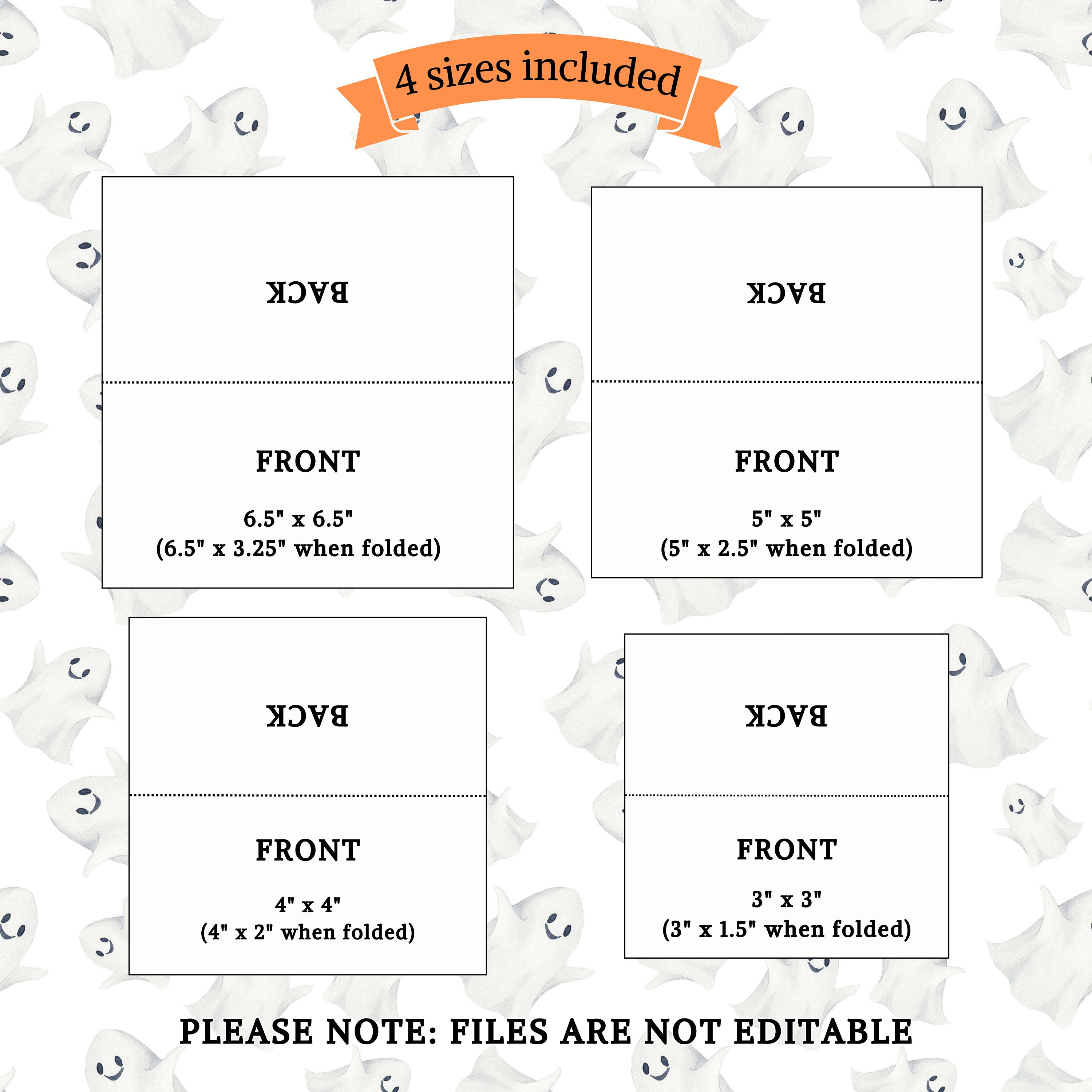 PYO Cookie Bag Toppers Halloween Instructions Printable, Paint Your Own ...