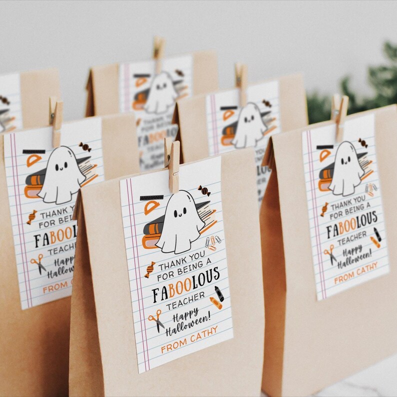 Faboolous Teacher Tag Editable Printable for Happy Halloween Thank You ...