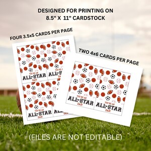 Sports Fathers Day Cookie Card Mini Box Backer Printable, Happy Father ...