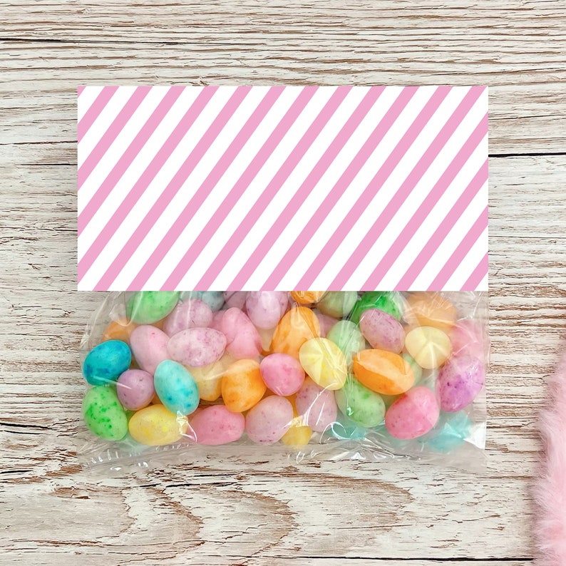 Hoppy Easter Treat Bag Topper Printable, Cookie Candy Goodie Bag Topper ...